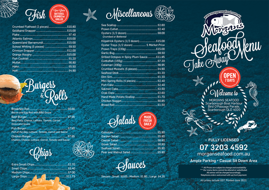 Takeaway - Morgans Seafood